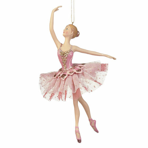 Goodwill Елочная игрушка Балерина Нимфодора в розовой пачке 18 см, подвеска TR 21207