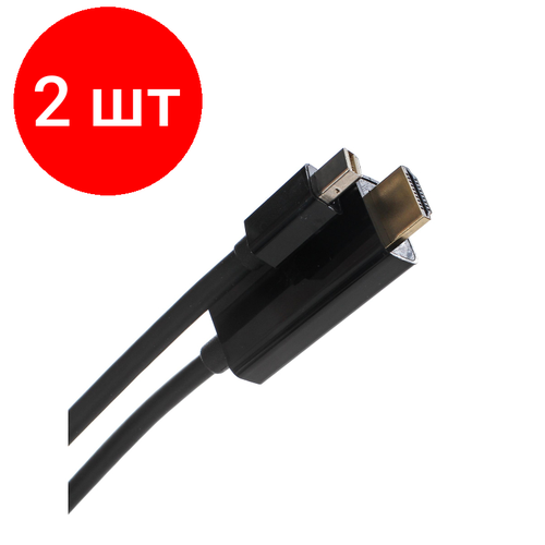 Комплект 2 штук, Кабель Mini DisplayPort - HDMI, M/M, 1.8 м, VCOM, CG695-B
