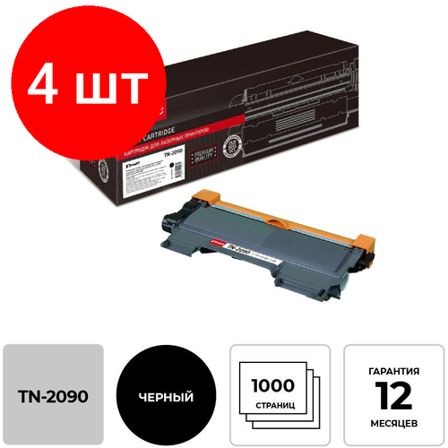 Комплект 4 штук, Картридж лазерный Комус TN-2090 чер. для BrotherHL-2132/DCP-7057