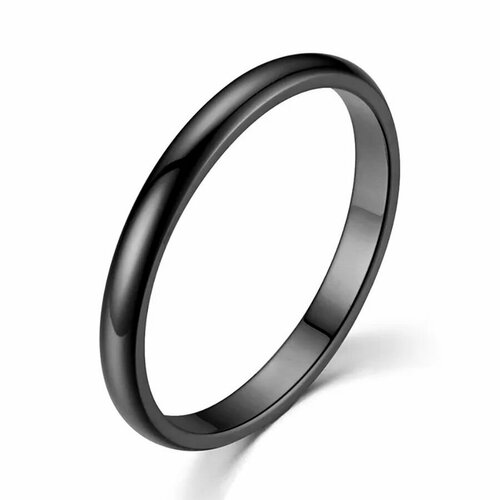 Кольцо помолвочное TASYAS, размер 16.5, черный