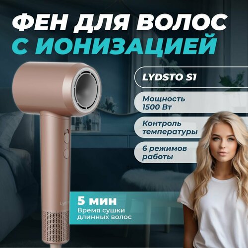 Фен для волос Lydsto High Speed Hair Dryer Gold (XD-GSCFJ02)