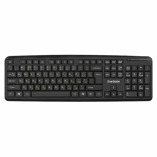 Клавиатура ExeGate LY-331 USB, 104кл, 1,5м, черная (EX279937RUS) (20шт/уп)