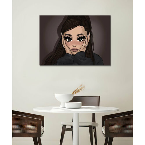 Картина/Картина на холсте для интерьера/Картина на стену/Картина для кухни/ - Ariana Grande стилизация аниме 30х40