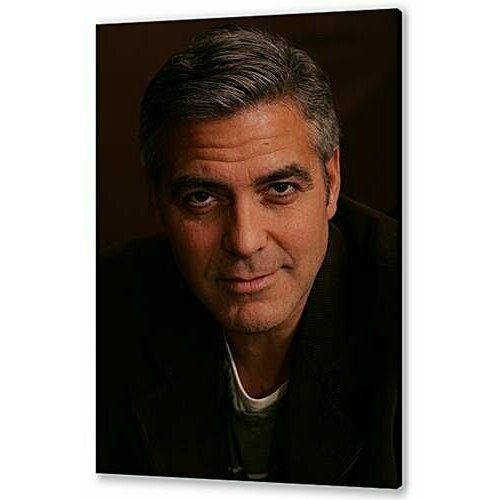 Плакат, постер на холсте George Clooney-Джордж Клуни. Размер 60 х 84 см