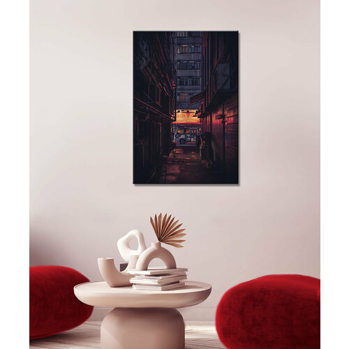 Картина/Картина на холсте для интерьера/Картина на стену/Картина для кухни/ - Гонконг (34) 50х70