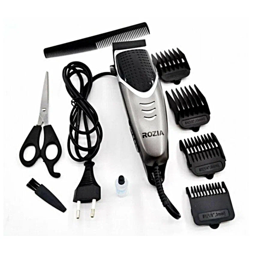 Машинка для стрижки волос HQ-253, Профессиональный триммер для стрижки волос, для бороды, усов, Cеребристый, Pricemin