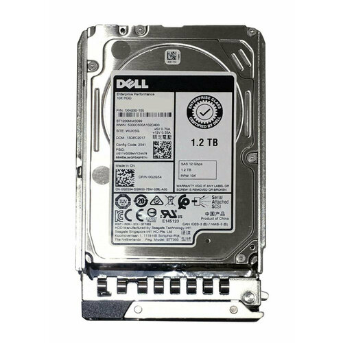 Жесткий диск 0G2G54 Dell G14 1.2-TB 12G 10K 2.5 SAS w/DXD9H