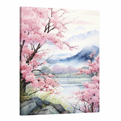 Интерьерная картина 50х70 "Хокусай: великий художник Японии"