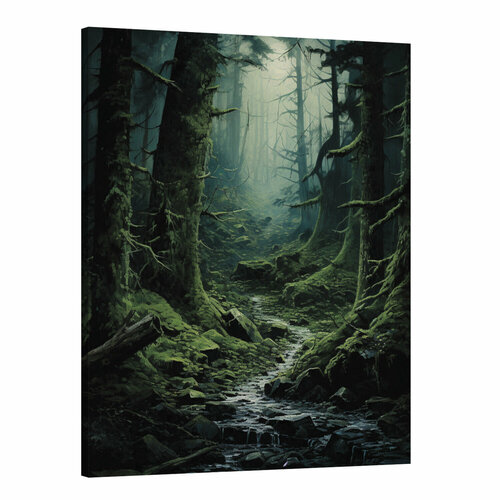 Интерьерная картина 50х70 "Магия леса"