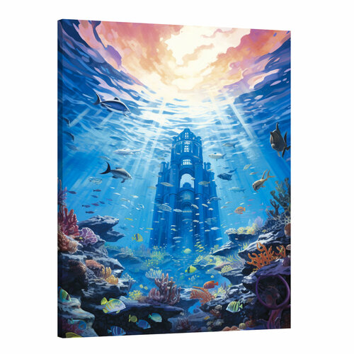 Интерьерная картина 50х70 "Морское приключение"