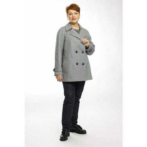 Пальто Modetta Style, размер 56, серый