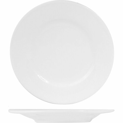 Тарелка мелкая 'Кунстверк'; фарфор; D=16,5см, H=1,5см; белый, 1684016