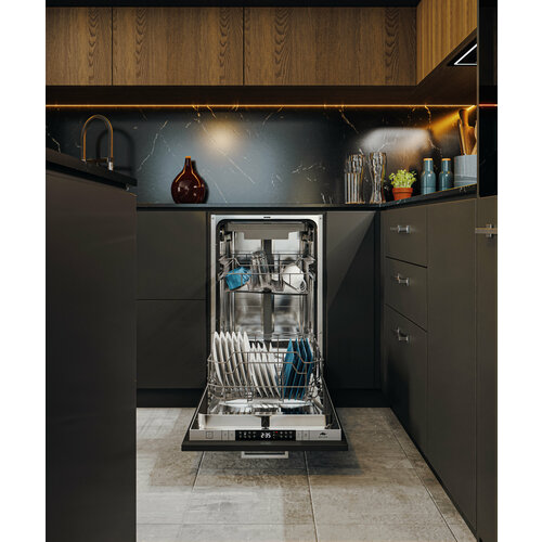 Встраиваемая посудомоечная машина MILLEN MDW 451, 45 см, 3 лотка, 10 комплектов