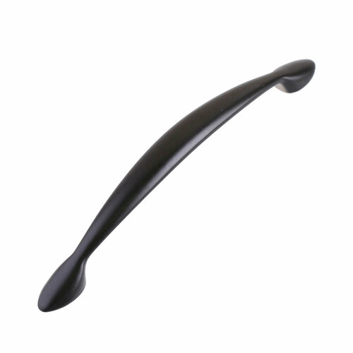 Ручка-скоба мебельная 128 мм, цвет черный