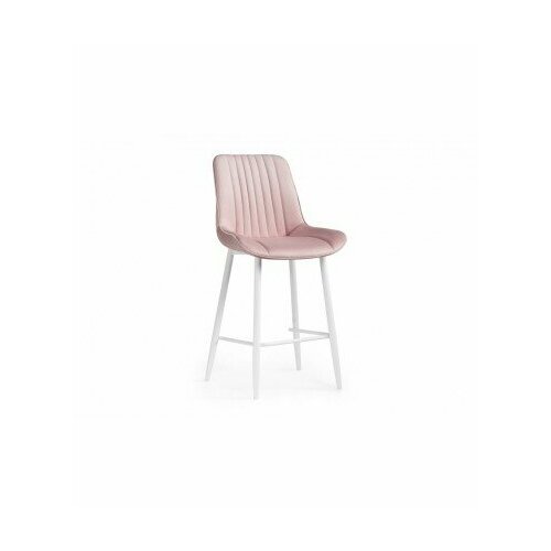 Полубарный стул Седа велюр розовый / белый 511174