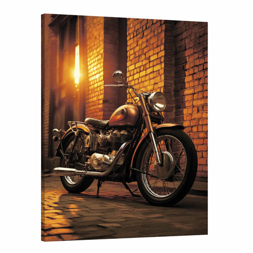 Интерьерная картина 50х70 "Рев мотоцикла"