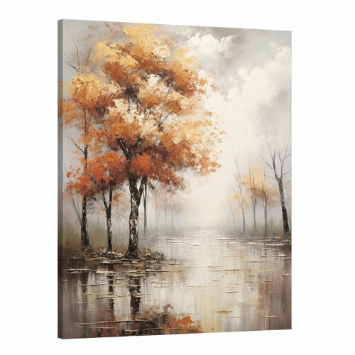 Интерьерная картина 50х70 "Осенние дожди"