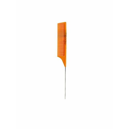 Карбоновая расчёска с металлическим хвостиком Оранжевая Keratin Tools