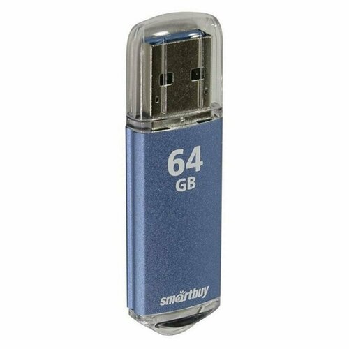 Карта памяти USB 3.0 64 Gb Smart Buy V-Cut <синий>