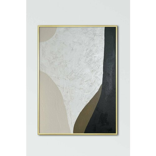 Картина для интерьера объемная DECORMARKT Абстракция #2, 50х70 см, текстурная картина ручной работы в скандинавском стиле