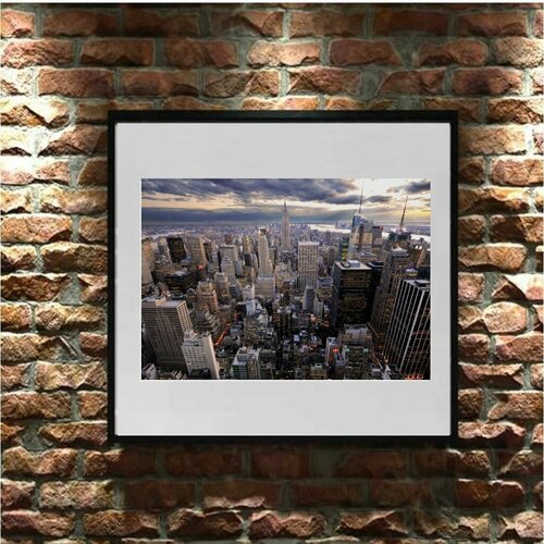 Постер "City №30" Cool Eshe из коллекции "Города", плакат А4 (29,7 х 21 см) для интерьера
