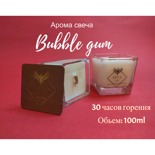 Ароматная свеча KAYLA с ароматом "Бубл-Гум", 100% качество!