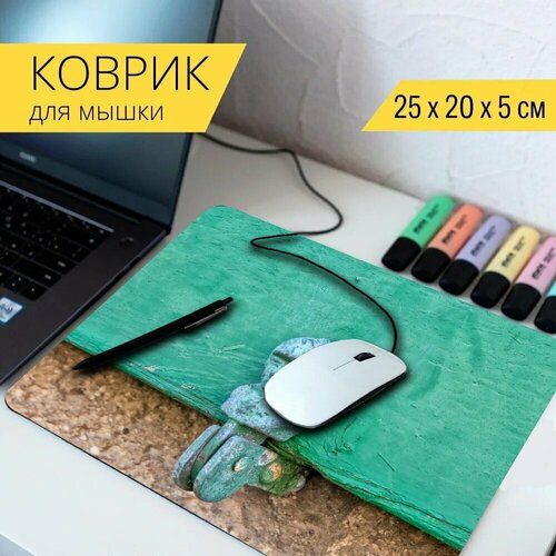Коврик для мыши с принтом "Скобка, blend магазин, крепление" 25x20см.