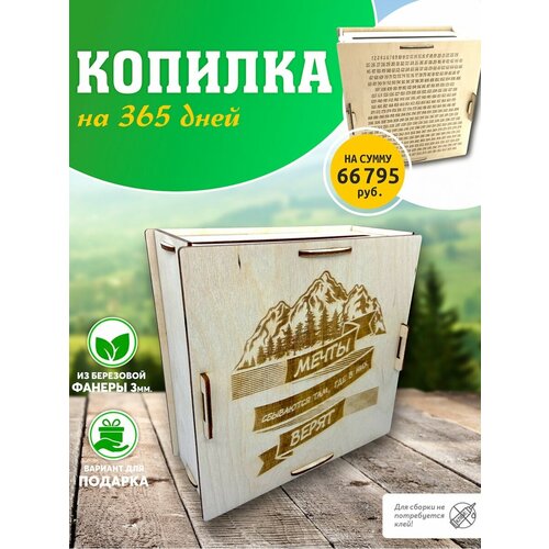 Копилка 365 дней; копилка из тик-тока; коплю на мечту.