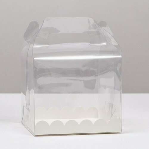 PVC Коробка для бенто-торта 14 х 14 х 12 см