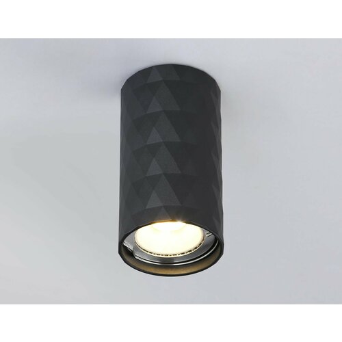 Спот, Светильник накладной со сменной лампой GU10 max 12W D55*100, черный