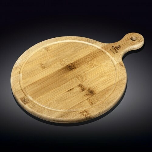 WILMAX bamboo Подставка круглая с ручкой WL-771102/А (43,5*33см)