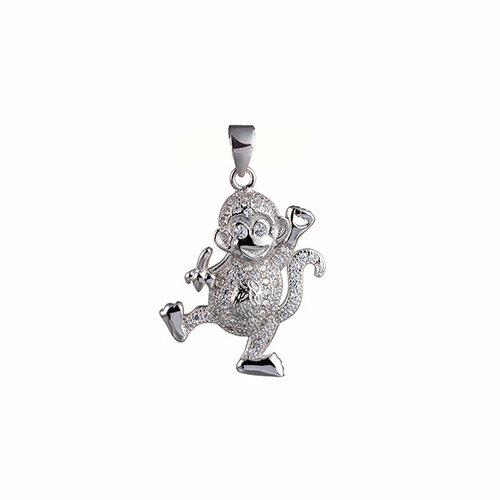 Подвеска ELEMENT47, серебро, 925 проба, фианит