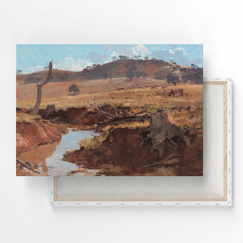 Картина на холсте, репродукция / Артур Стритон - The creek / Размер 60 x 80 см