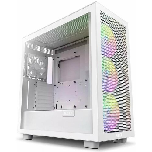 Корпус NZXT H7 Flow RGB Window Mini-ITX, Micro-ATX, ATX White (CM-H71FW-R1)