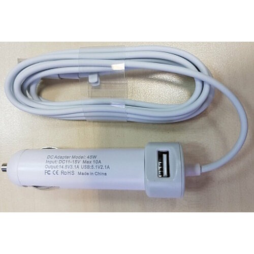 Автомобильная зарядка для ноутбука Apple MagSafe, 45W для A1237, A1304, A1369, A1370 (14.5V, 3.1A)