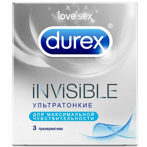 Durex / Презервативы Durex Invisible 3шт 2 уп