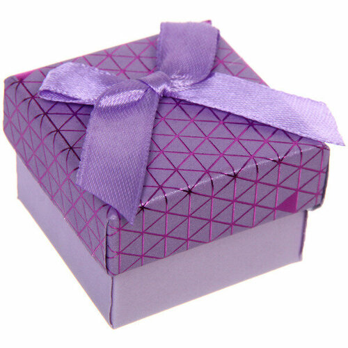 Коробка подарочная «Абстракция» 5*5*3,5 см, Фиолетовый
