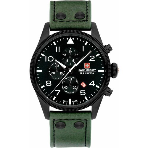 Наручные часы Swiss Military Hanowa SMWGC0000430, зеленый, черный