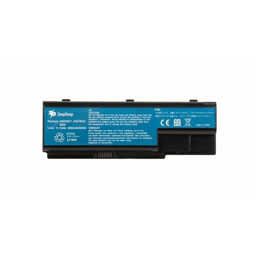 Battery / Аккумулятор повышенной емкости для ноутбука Acer Aspire 5520, 5920, 6920G, 7520 (AS07B31) ZeepDeep Energy 64Wh, 5800mAh, 11.1V