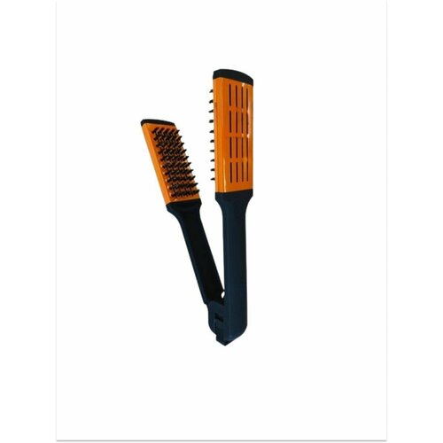 Расческа с зажимом для выпрямления волос Keratin Tools Оранжевая
