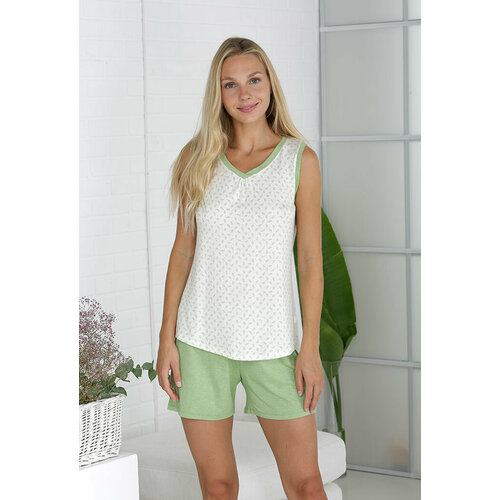 Пижама Massana, размер S, зеленый, белый