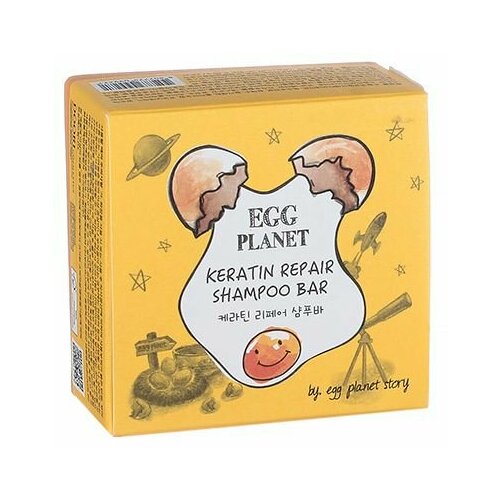 Daeng Gi Meo Ri Шампунь твердый в виде мыла Egg Planet Keratin Repair Shampoo Bar, 100 г