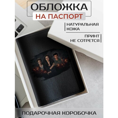 Обложка для паспорта RUSSIAN HandMade Обложка на паспорт Сумерки OP02059, черный
