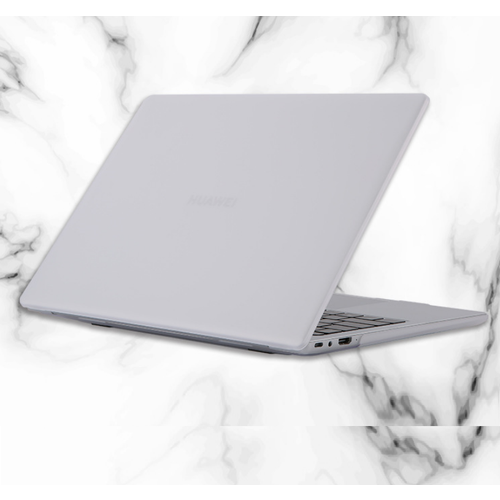 Чехол-накладка MyPads Opako для Huawei MateBook D 15 AMD из пластика премиум класса защитный противоударный белый матовый