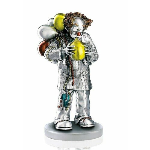 Статуэтка с серебрением Mida "Клоун с шариками"