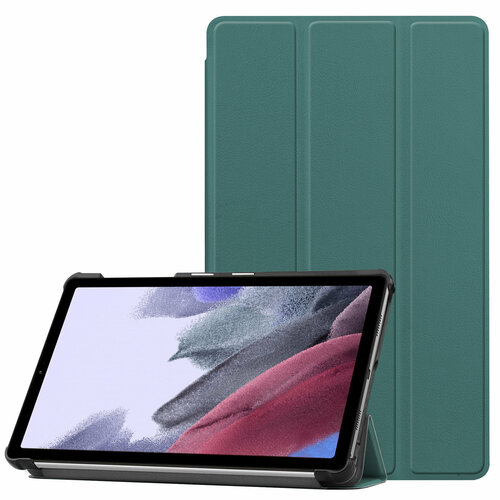 Чехол-обложка MyPads iL Sottile для Honor Pad X9 / Pad X8 Pro ультратонкий, трансформируется в подставку, автоблокировка экрана пластиковый, зеленый