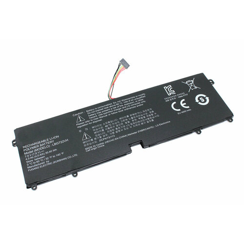 Аккумуляторная батарея для ноутбука LG Gram 13 (LBG722VH) 7.6V 4000mAh