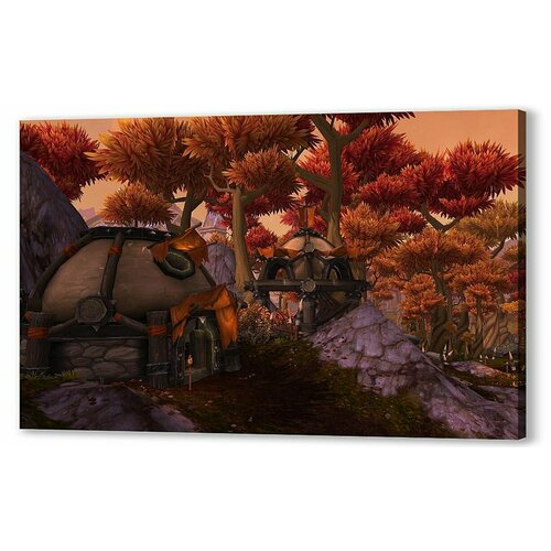 Плакат, постер на холсте World Of Warcraft: Warlords Of Draenor. Размер 42 х 60 см