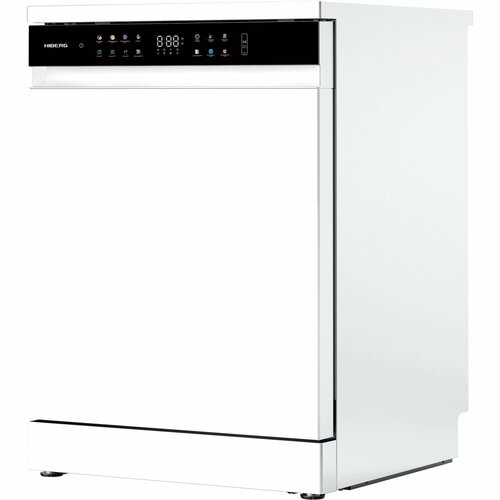 Посудомоечная машина HIBERG F68 1530 LW с возможностью встраивания, 8 программ, 15 комплектов, цвет белый