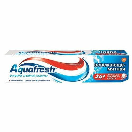 Зубная паста Aquafresh Тотал «Освежающе мятная», 100 мл (комплект из 7 шт)